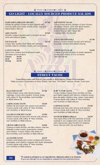 Menu – Azul Tequilas Mexican Bar & Grill